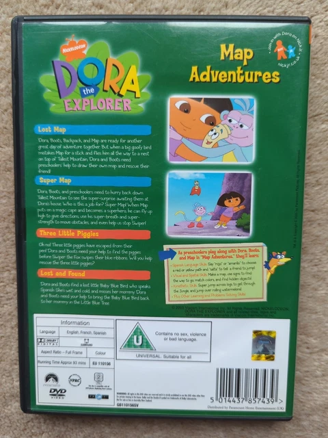 DORA THE EXPLORER Map Adventures Dvd £4.39 - PicClick UK