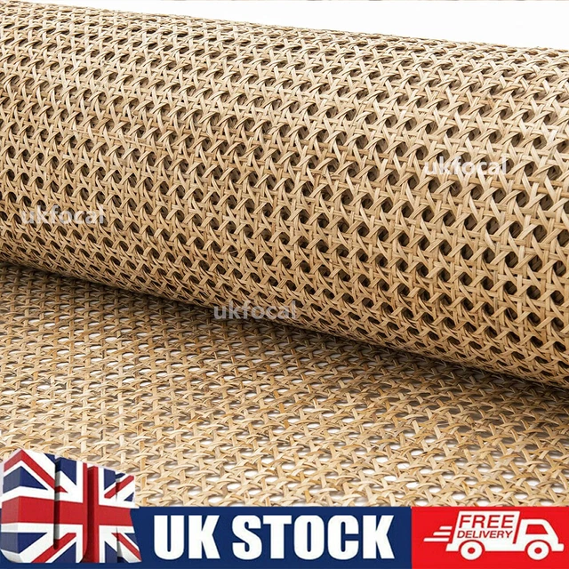 40X100CM WOVEN RATTAN Cane Webbing Sheet Rattan Cane Webbing Roll Chair ...