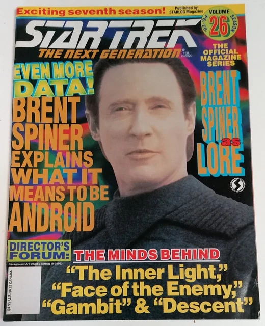 MAGAZINE - OFFICIAL Star Trek Next Generation Magazine Volume 26 Data ...