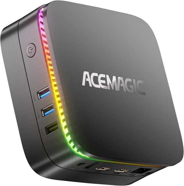 MINI PC RGB, 12a generazione Ntel Alder Lake Ν95 (fino a 3,40 Ghz), 16 ...