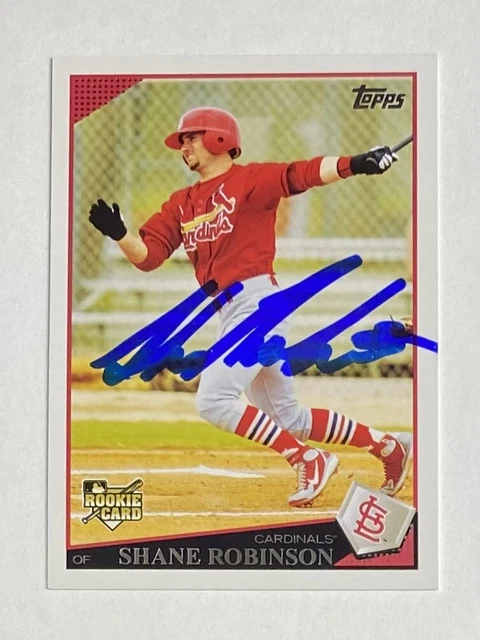 CARTE RC SIGNÉE Shane Robinson #UH127 2009 St. Louis Cardinals Auto MLB ...