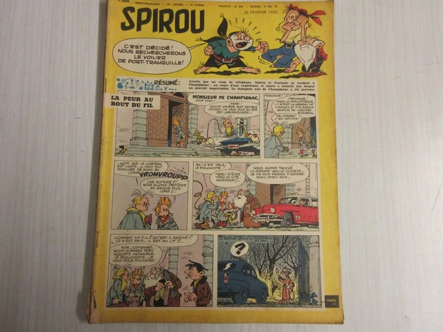 SPIROU 1089 26.02.1959 Bd L'annapurna Auto Austin Healey Gt Abarth 1000 EUR 9,20 - PicClick FR