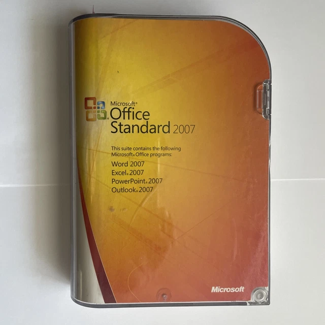 MICROSOFT OFFICE STANDARD 2007 CD. Word, Excel, PowerPoint, Outlook ...