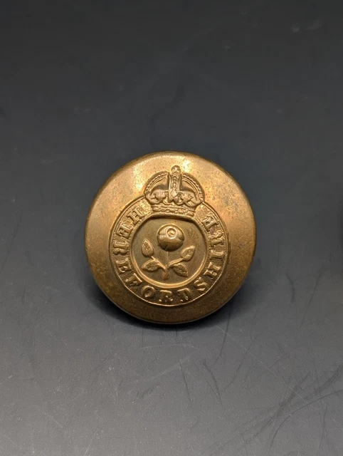 ANTIQUE HEREFORDSHIRE REGIMENT 18mm British Army Military Button By ...