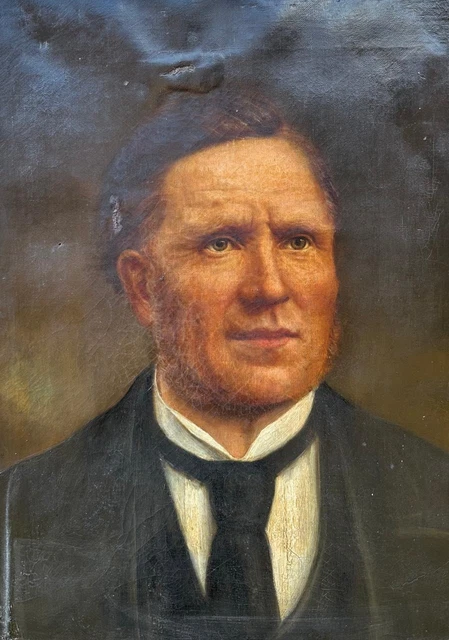 J T STEADMAN ( Late 19TH Cen-ry) : Portrait Of A Gentleman, Oil On ...