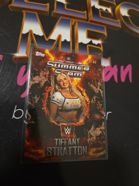 TOPPS WWE TIFFANY Stratton Summerslam 2025 numbered /50 Wrestling ...