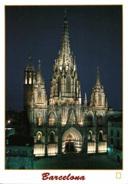 THE CATHEDRAL BARCELONA Spain Postcard $4.99 - PicClick