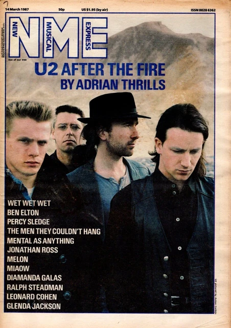 MAGAZINE - NME (UK) - Mar 14th 1987 U2 $21.95 - PicClick AU