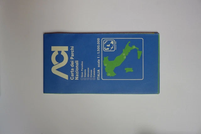 CARTINA TURISTICA ACI Anni 80 Carta Dei Parchi EUR 1,99 - PicClick IT