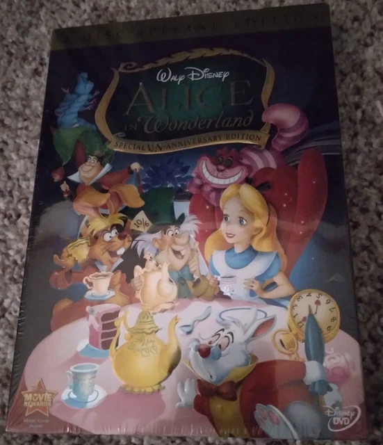 NEW WALT DISNEY Alice In Wonderland Special Un - Anniversary Edition 2 ...