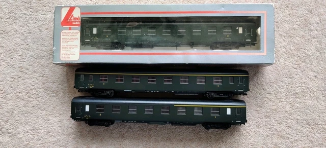 LIMA HO SNCF Dev Green Bogie Coaches £21.52 - PicClick UK