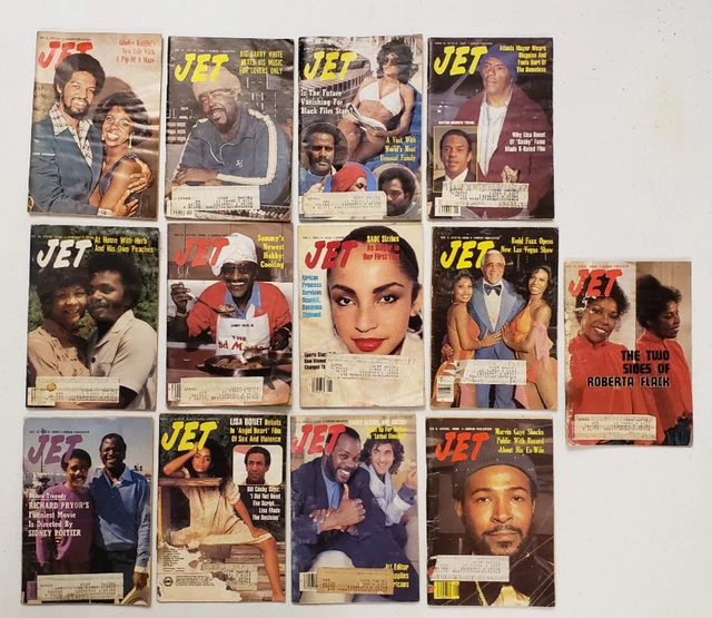 JET MAGAZINE LOT of 13~1970s/1980s Lisa Bonet~Pam Grier~Michael Jordan ...