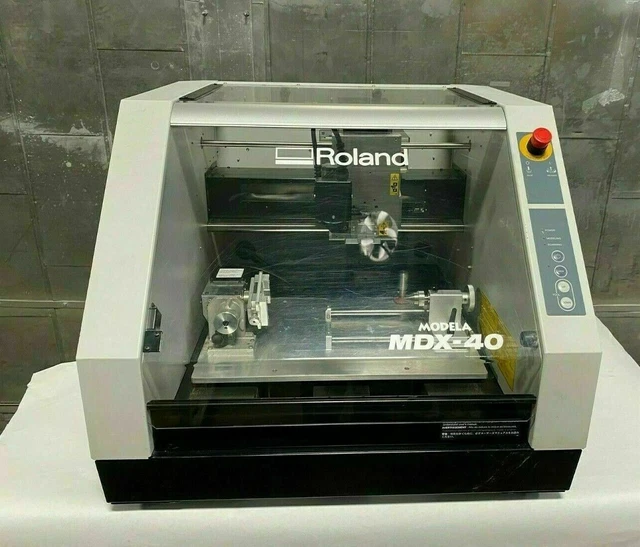 ROLAND MODELA MDX-40 3D Engraver CNC Mill Desktop Benchtop With 4th Axis Nice EUR 4.786,52 ...