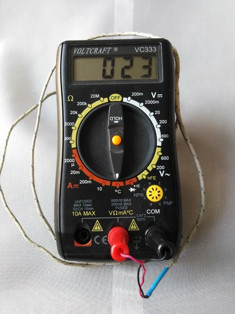 DIGITALTHERMOMETER VOLTCRAFT VC 333 multimeter EUR 3,50 - PicClick DE