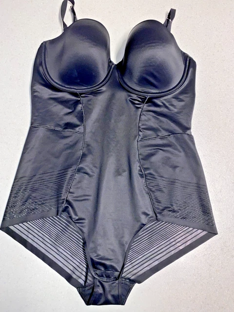SEXY SHINY SATIN Fetish M&S 38D Black Body Shaper £15.01 - PicClick UK