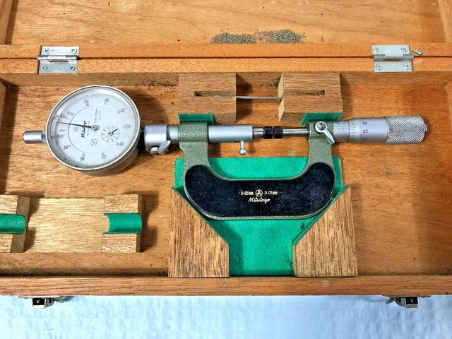 MITUTOYO 107-101 MICROMETER C/W dial indicator for direct GO/NG-GO EUR ...
