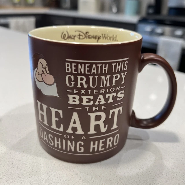DISNEY PARKS GRUMPY Seven Dwarfs Walt Disney World coffee mug Large ...