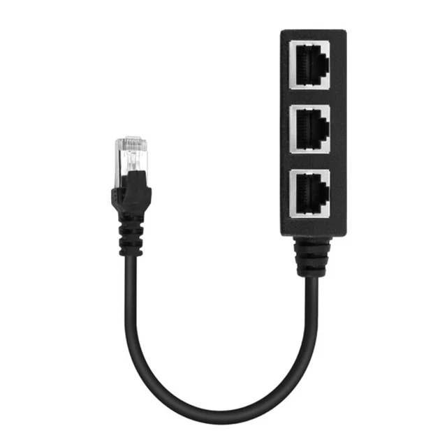 ETHERNET CABLE SPLITTER Network Adapter Ethernet Splitter 1 To 3 RJ45 ...