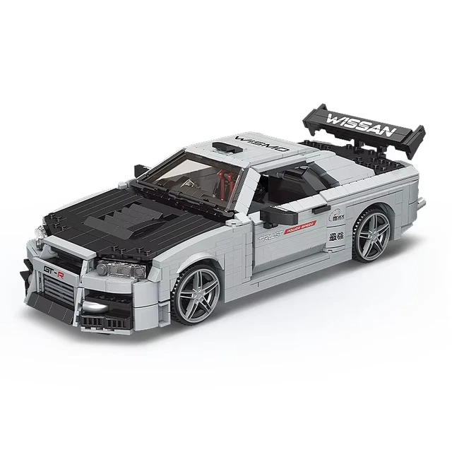 MOULD KING 10113 Klemmbausteine Skyline GTR R34 – 1471 Teile, Geschenk ...