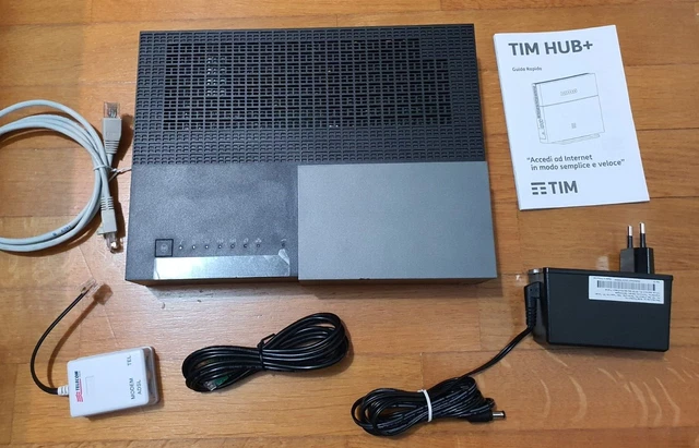 ROUTER TIM HUB Modem ADSL2+ VDSL EVDSL Fibra Fino a 1000 Mega SMART TIM ...