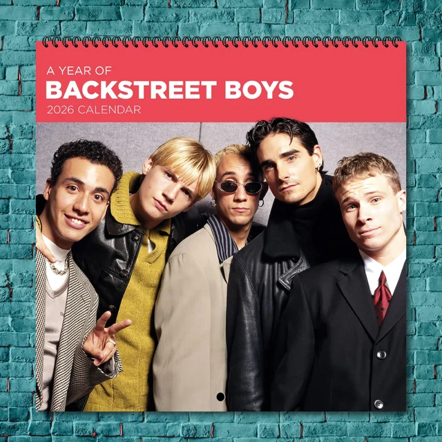 BACKSTREET BOYS 2026 Hollywood Stars Calendar, 12-Month Wall Wall ...