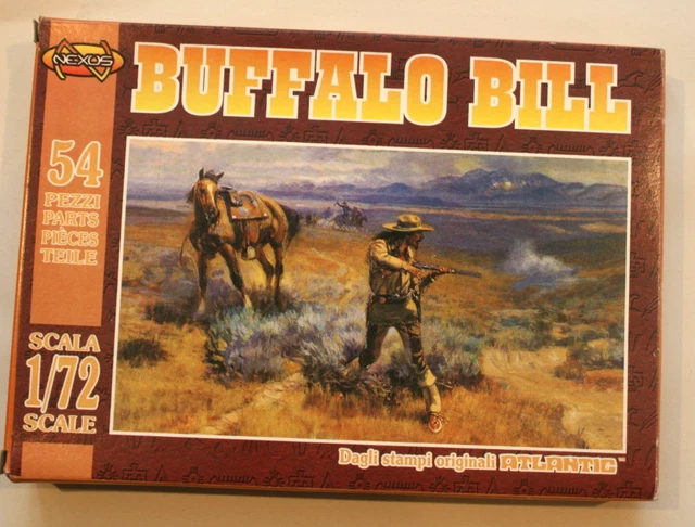 ATLANTIC NEXUS 1/72 BUFFALO BILL OLD WEST WILD WEST 20mm Plastic HO/OO ...