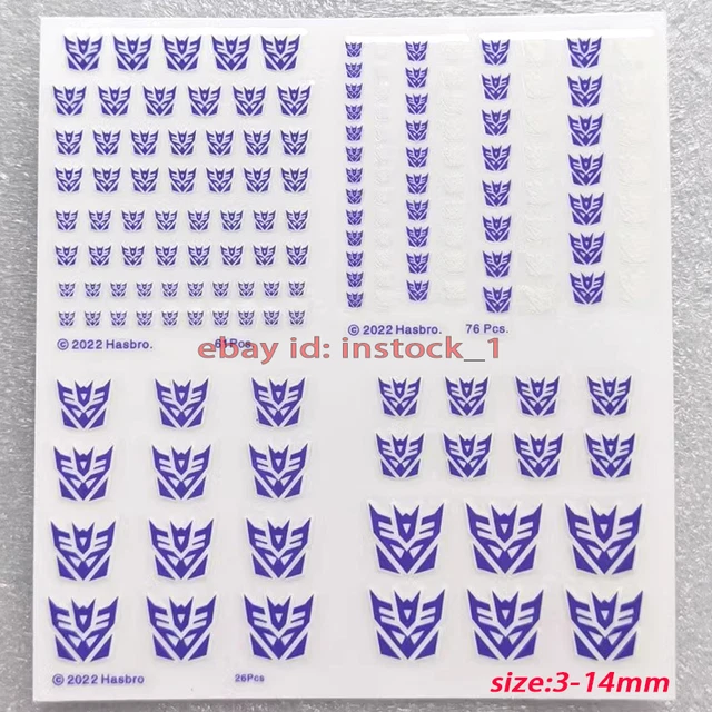 2 TYPE TRANSFORMATION G1 Decepticons & Autobots Logo Symbol Stickers Decals £22.79 - PicClick UK