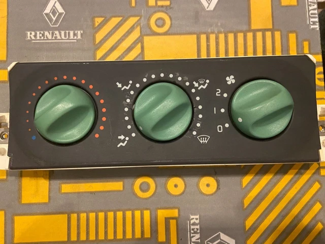 CONSOLE COMMANDE CHAUFFAGE ventilation RENAULT TWINGO 1 VERT CORIANDRE ...