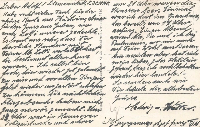 CORNER OF ADOLF Hitler and Richthofen Straße Litzmannstadt Poland ...