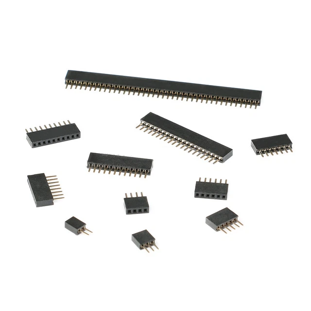 1.27MM PITCH 2PIN- 50Pin PCB Female Header Pin Socket Straight Single ...