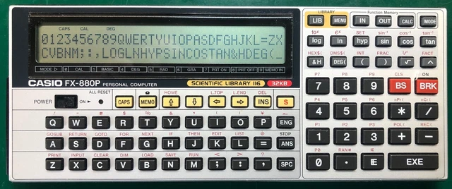 CASIO FX-880P - Calculatrice Scientifique Programmable - BASIC EUR 119,00 - PicClick FR