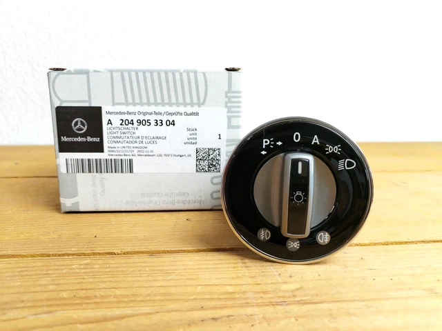 ORIGINAL MERCEDES BENZ W204 Lichtschalter A2049053304 Schalter Licht ...