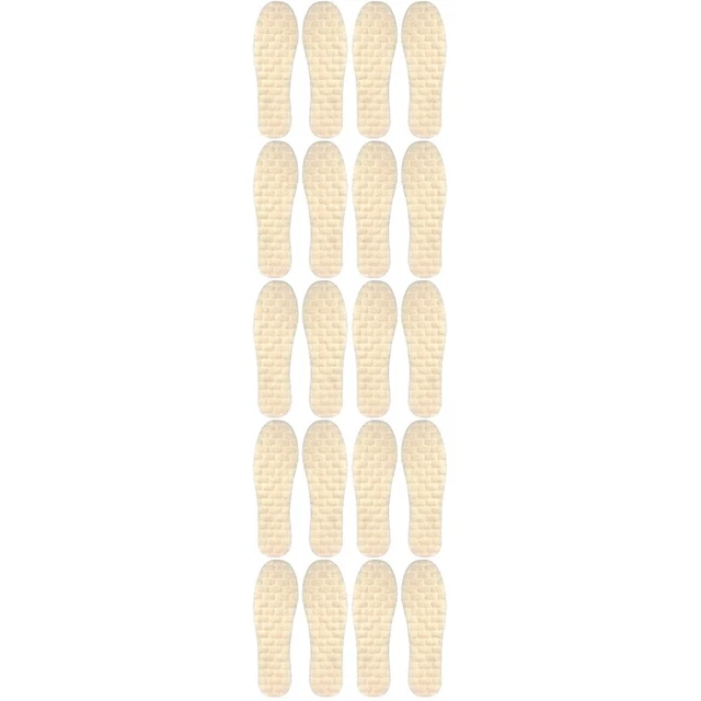 10 PAIA SOLETTE in pile per pantofole lana lattice universale- EUR 26 ...