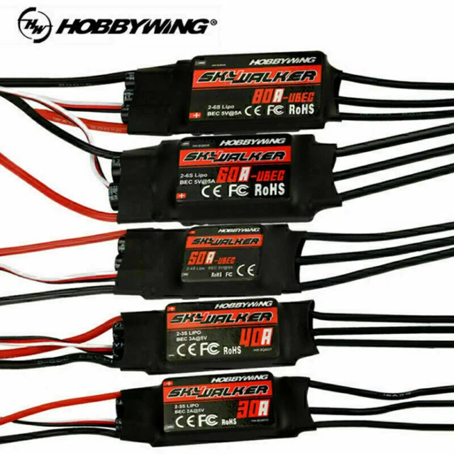 HOBBYWING SKYWALKER 40/60/80A contrôleur sans balais ESC & BEC pour ...