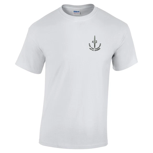 T-SHIRT OFFICIEL 42 Commando Royal Marines brodé 100 % coton EUR 22,46 ...