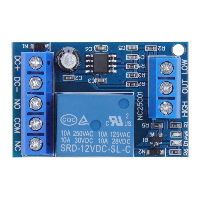 WATER LEVEL CONTROLLER Module Automatic Liquid Level Sensor Relay Board ...