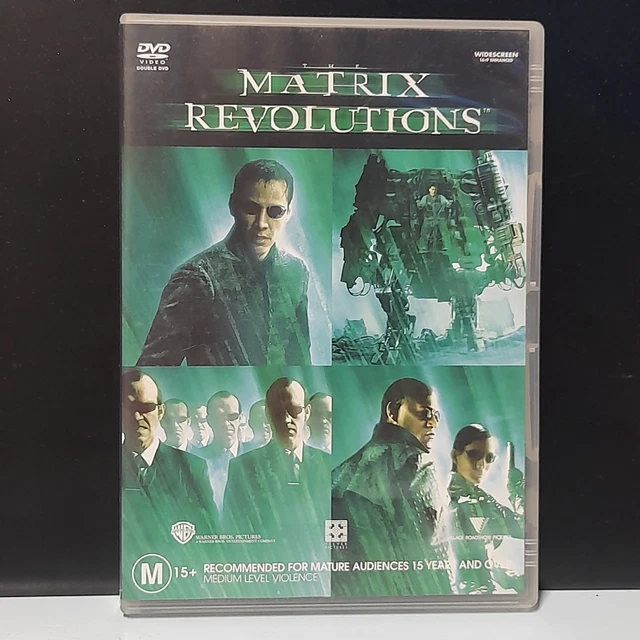 MATRIX REVOLUTIONS, THE (DVD, 2003) Rated M PAL Region 4 Good Condition ...