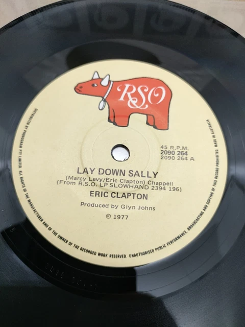 ERIC CLAPTON - Lay Down Sally / Cocaine - Original 1977 Single EUR 11 ...