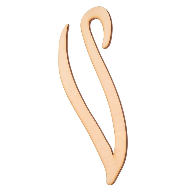 CURSIVE ENGLISH ALPHABET Wood Letters Wall Decor Unfinished Wooden £5. ...