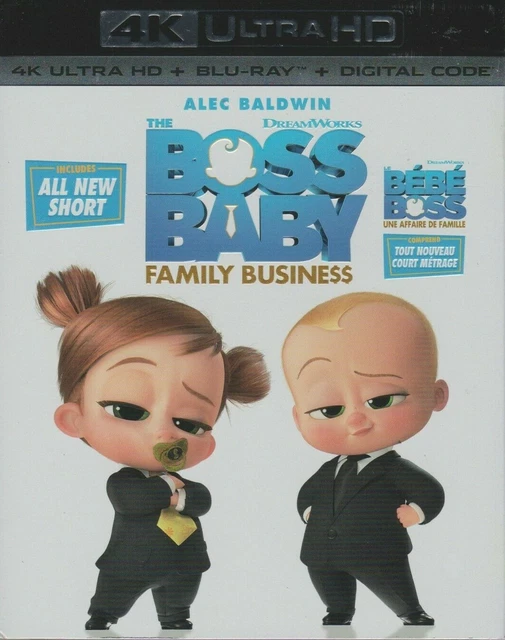 DREAMWORKS THE BOSS Baby 2 Family Business 4K Ultra Hd & Bluray ...