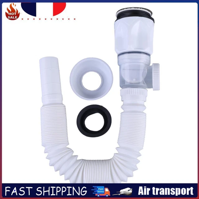 # FLIP TOP Universal Flexible Sink Drain Pipe Set for Bathroom Kitchen ...