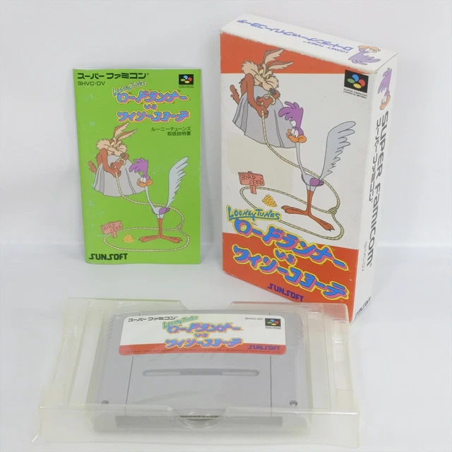 ROAD RUNNER VS WILE E COYOTE Looney Tunes Super Famicom Nintendo 3296 ...