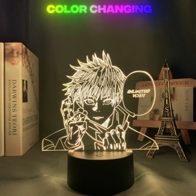 ANIME JUJUTSU KAISEN Gojo 3D LED Lava Lamps RGB Night Lights Bedroom ...