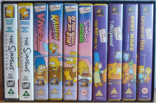 THE SIMPSONS 10X Tape Collection On VHS Video Cassette Tape £46.99 ...