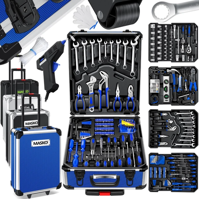 MASKO® WERKZEUGKOFFER 1400-TEILIG Werkzeug-Set Aluminium Koffer ...