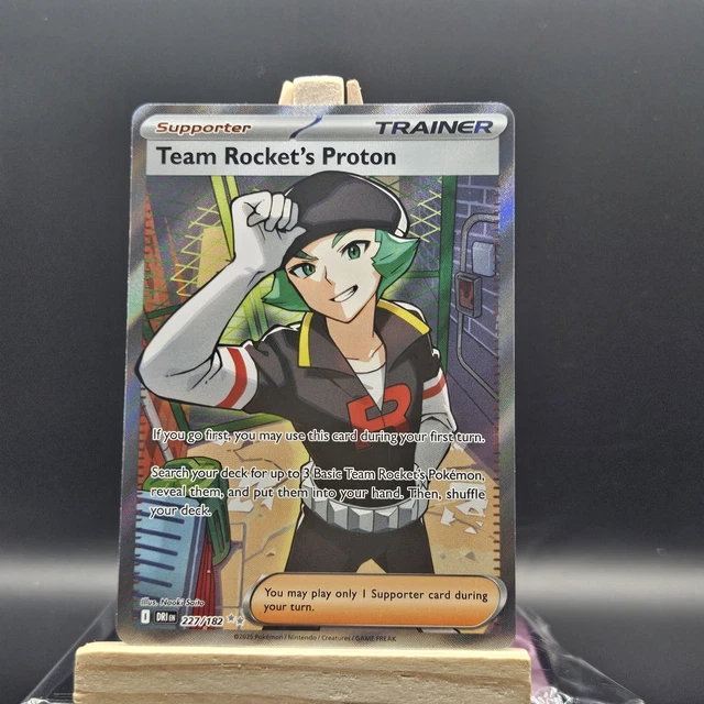 POKÉMON TCG TEAM Rocket's Proton Card 227/182 Destined Rivals Mint ...