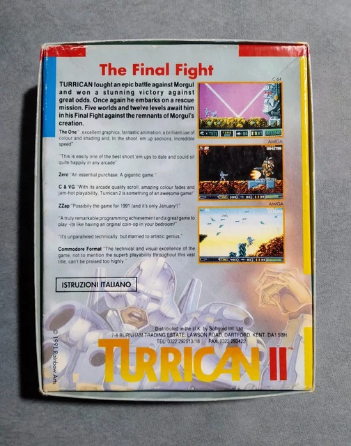 TURRICAN II: THE Final Fight. Rainbow Arts. Commodore 64. C64. Working ...