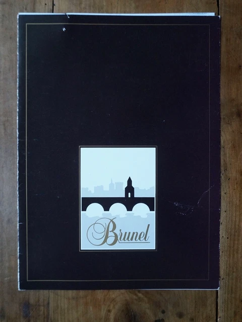 MENUS-CARTE DE RESTAURANT- Brunel - Avignon- Annees 1980 - EUR 20,00 ...