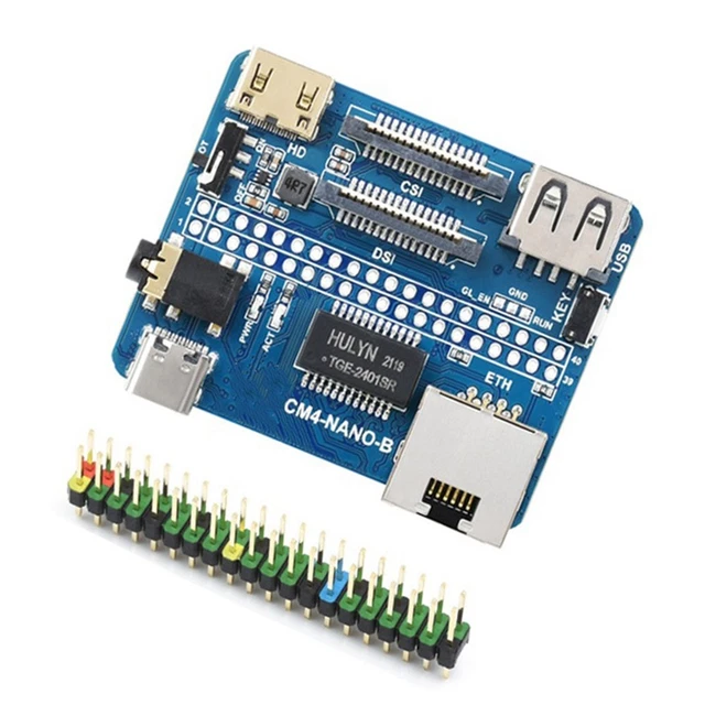 2X(FOR CM4 B Expansion Board Gigabit RJ45 Port 4K 30fps 40PIN GPIO for ...