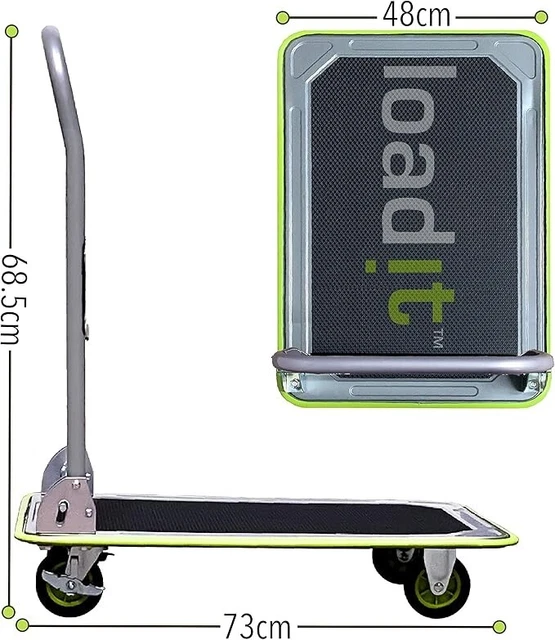 FOLDING FLATBED TROLLEY, Platform Trolley 150kg: Heavy Duty - *BARGAIN ...